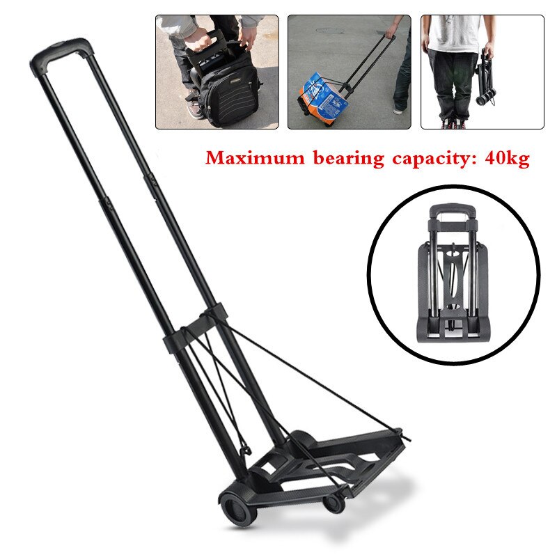 Heavy Duty Foldable Hand Truck Wheel Trolley Porta... – Grandado