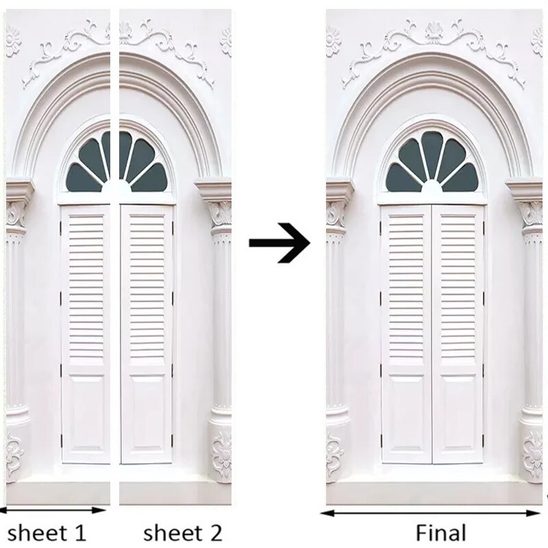 3D Sticker Roman Pillar Arch European Style Wallpa... – Vicedeal