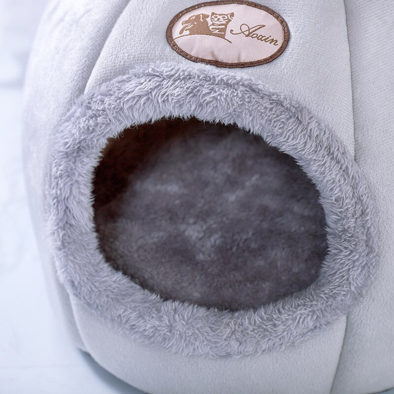 Winter Comfort Cat Litter Semi-closed Warm Kennel ... – Grandado