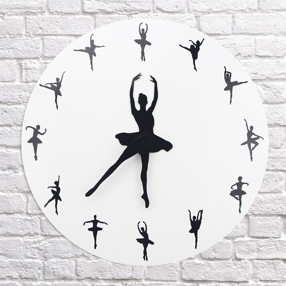 Ballet Wall Clock Modern Wall Clocks Ballet Dancer... – Grandado