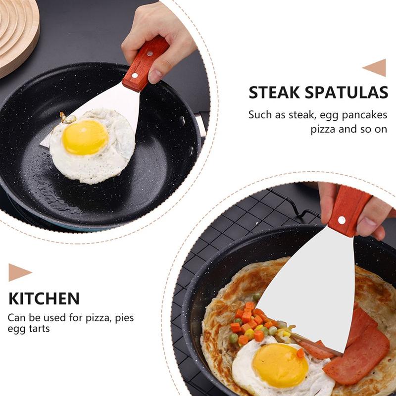 2pcs Stainless Steel Steak Spatula Pancake Scraper... – Grandado