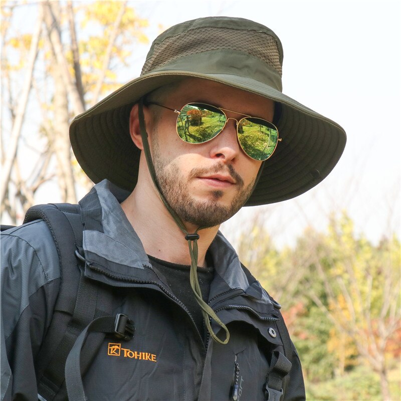 UPF 50+ Bucket Hat Summer Men Women Fishing Boonie... – Vicedeal