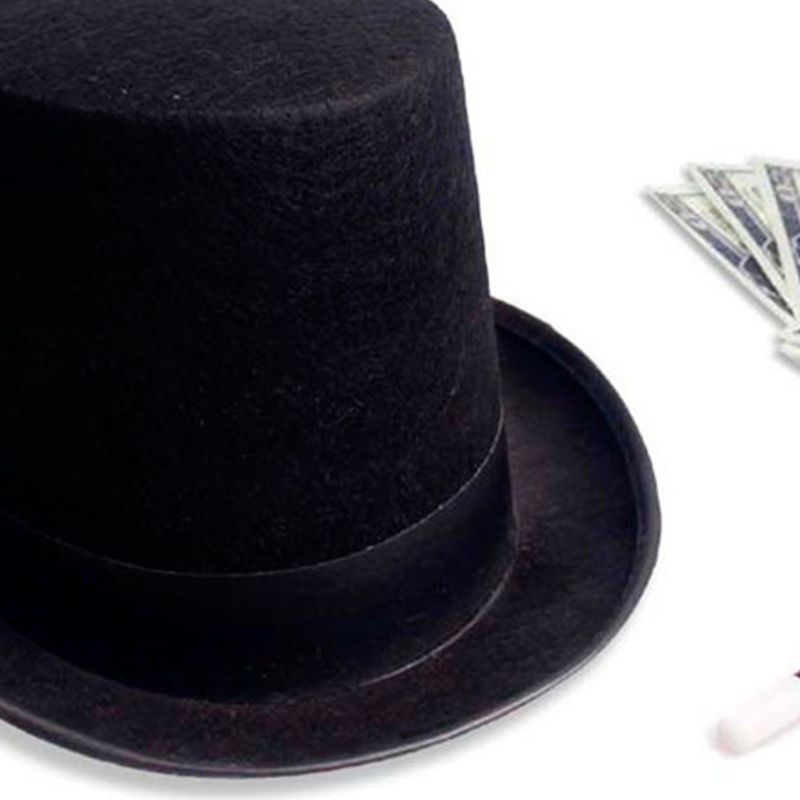 Men Women Retro Magician Black Jazz Cap Halloween ... – Grandado