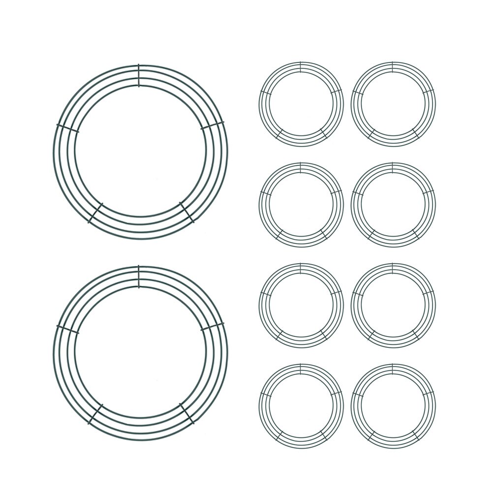 Floral Hoop Wreath Geometric Wire Round Shape Hoop... – Grandado