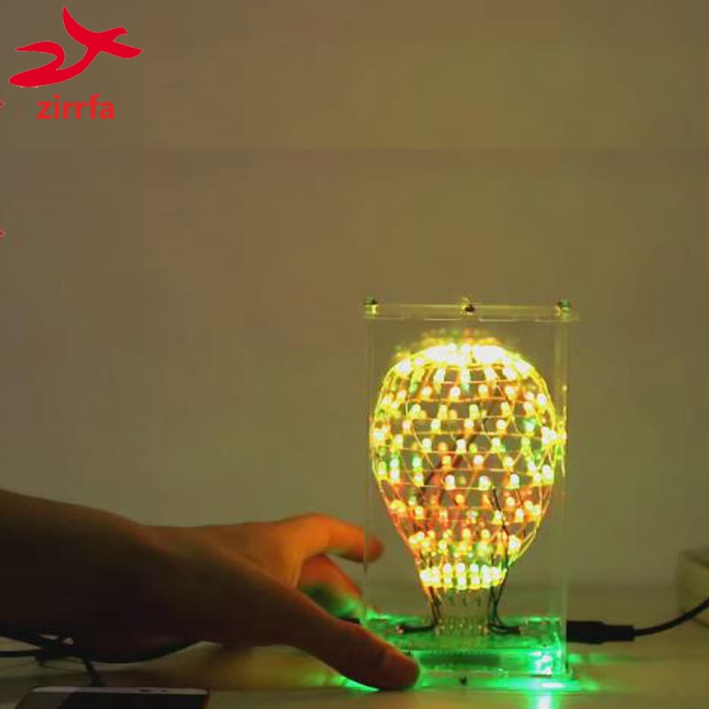 Electronic DIY Kit Colarful LED Cubic Ball 3D LED ... – Grandado