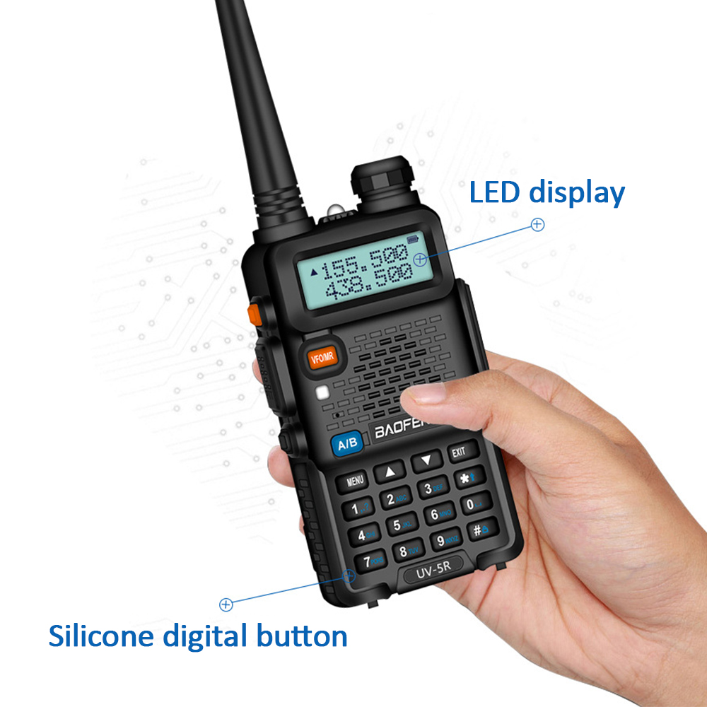 EU Plug Intercom Walkie Talkie 5W UHF Two-Way Radi... – Vicedeal
