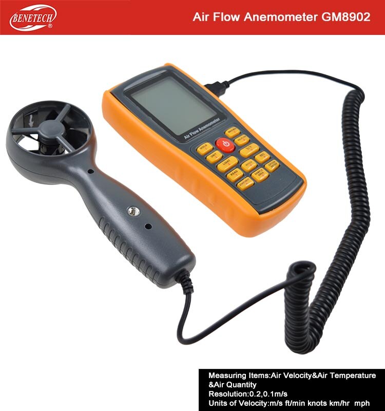 Windsnelheid Tester Meter Air Flow Anemometer Wind... – Vicedeal