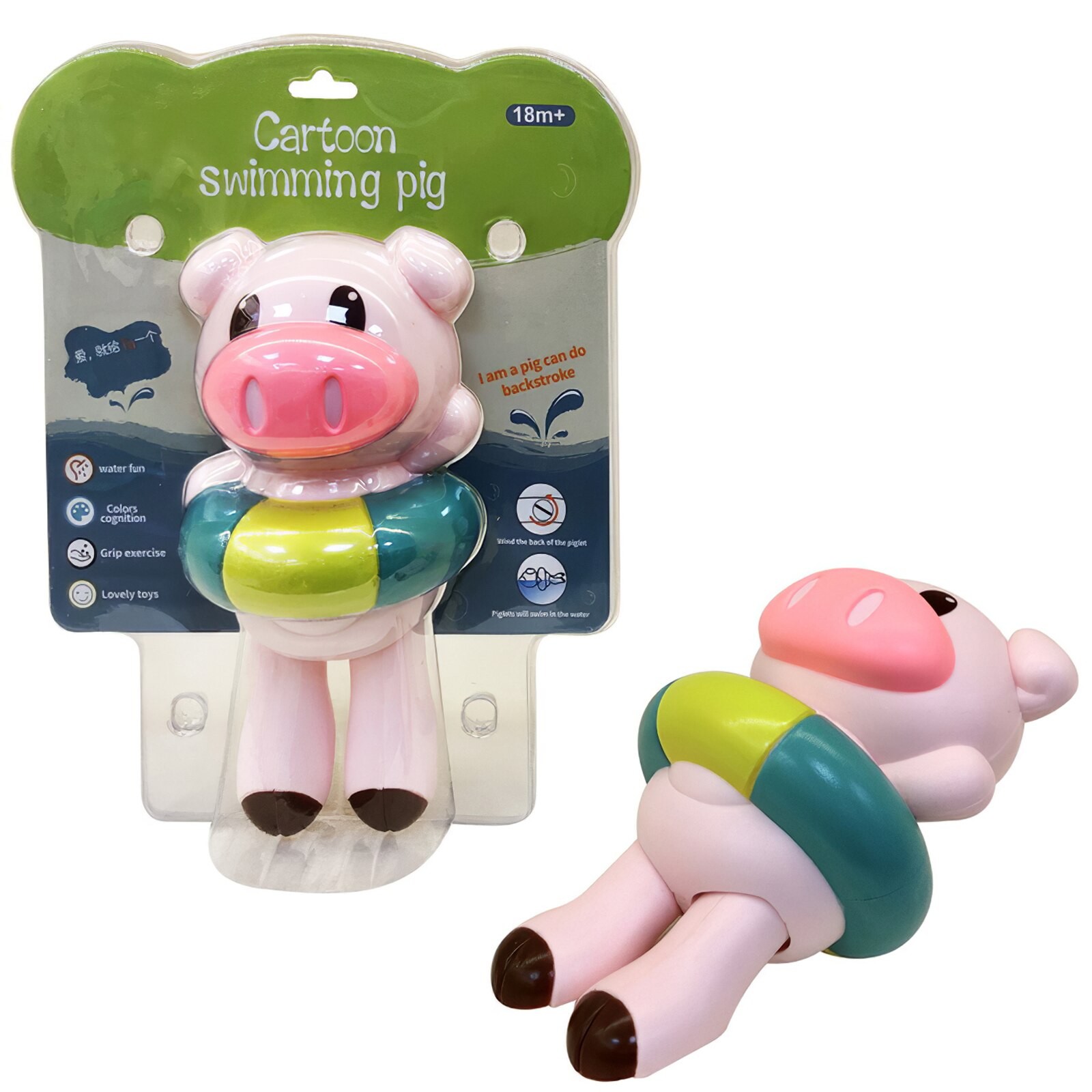 Infant Classic Baby Water Toy Cute Backstroke Pig ... – Grandado