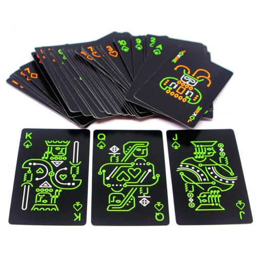 Luminous Fluorescent Playing Poker Card Bar Party ... – Vicedeal