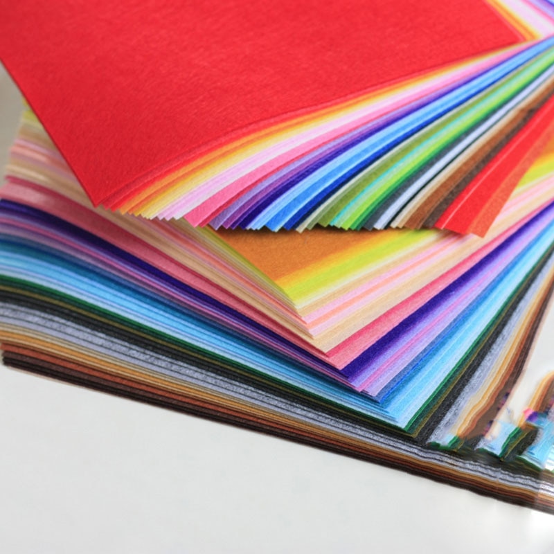 40 farben/viel 15X15cm 1mm Dicken Polyester vlies ... – Grandado