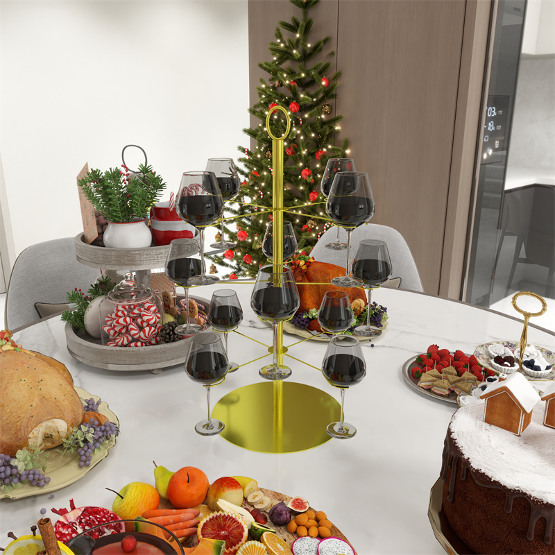 Cocktail Tree Stand Wine Glass Display Drinks 12 H... – Vicedeal