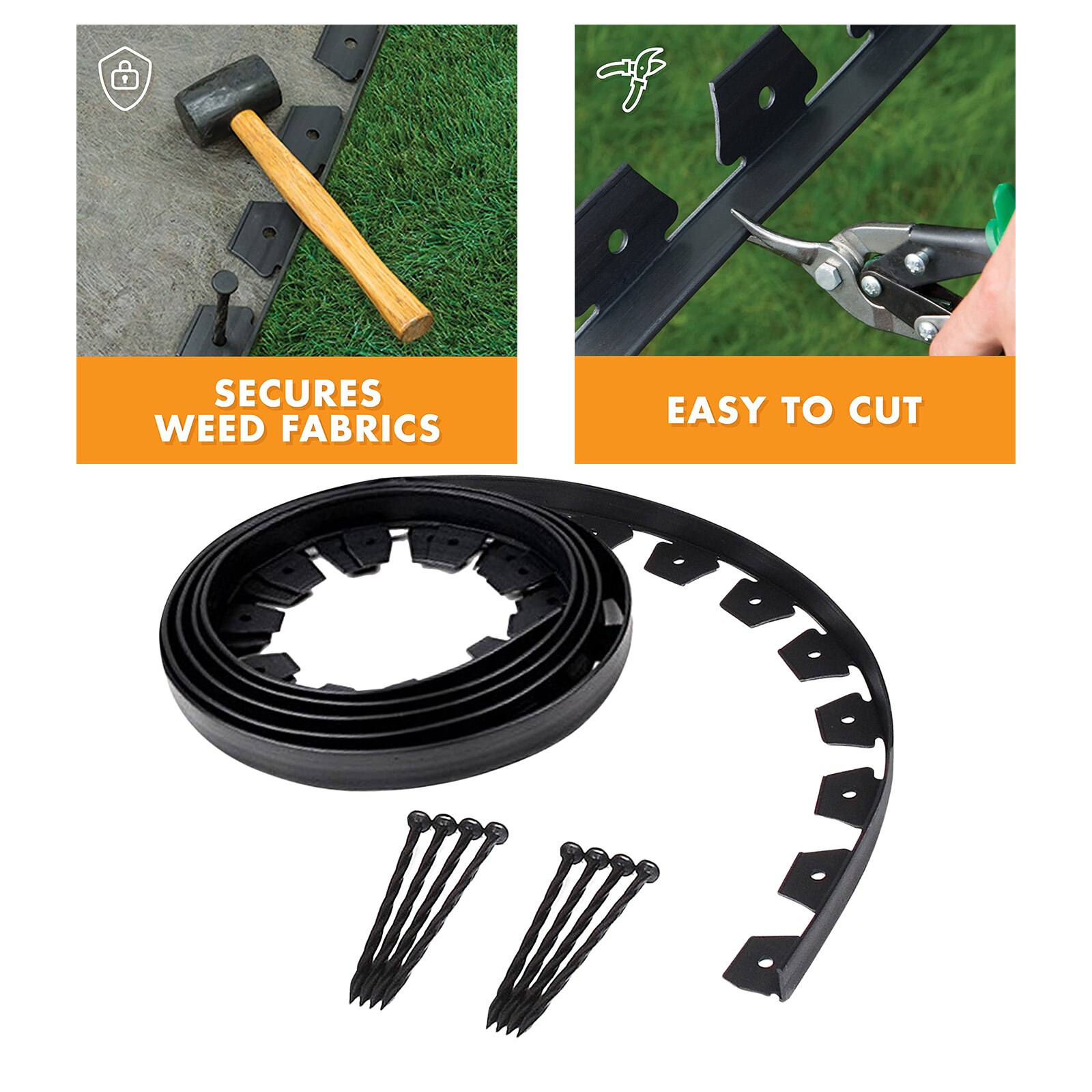 16 Feet No- Landscape Yard Edging Coil Kit Terrace... – Grandado
