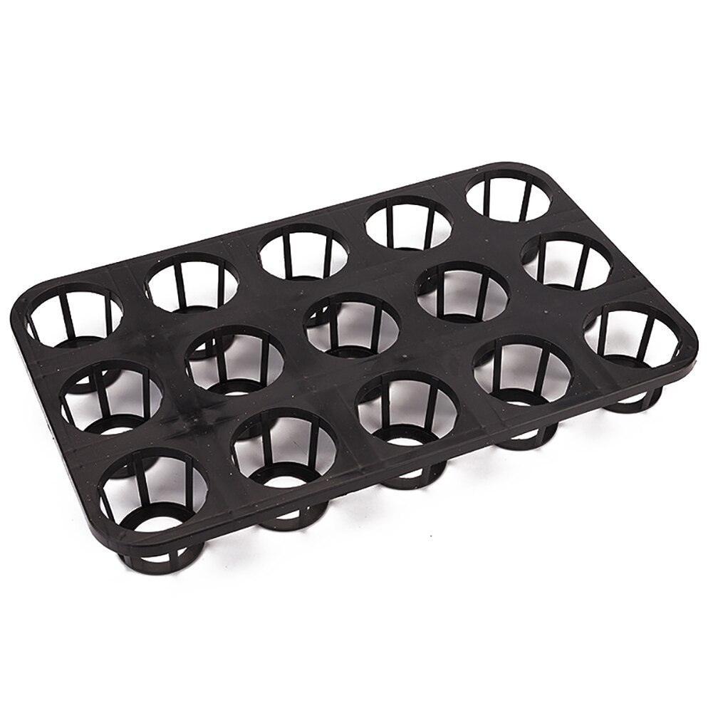 4 PCS Plate Nursery Pots 12/15 Holes Plastic Green... – Grandado