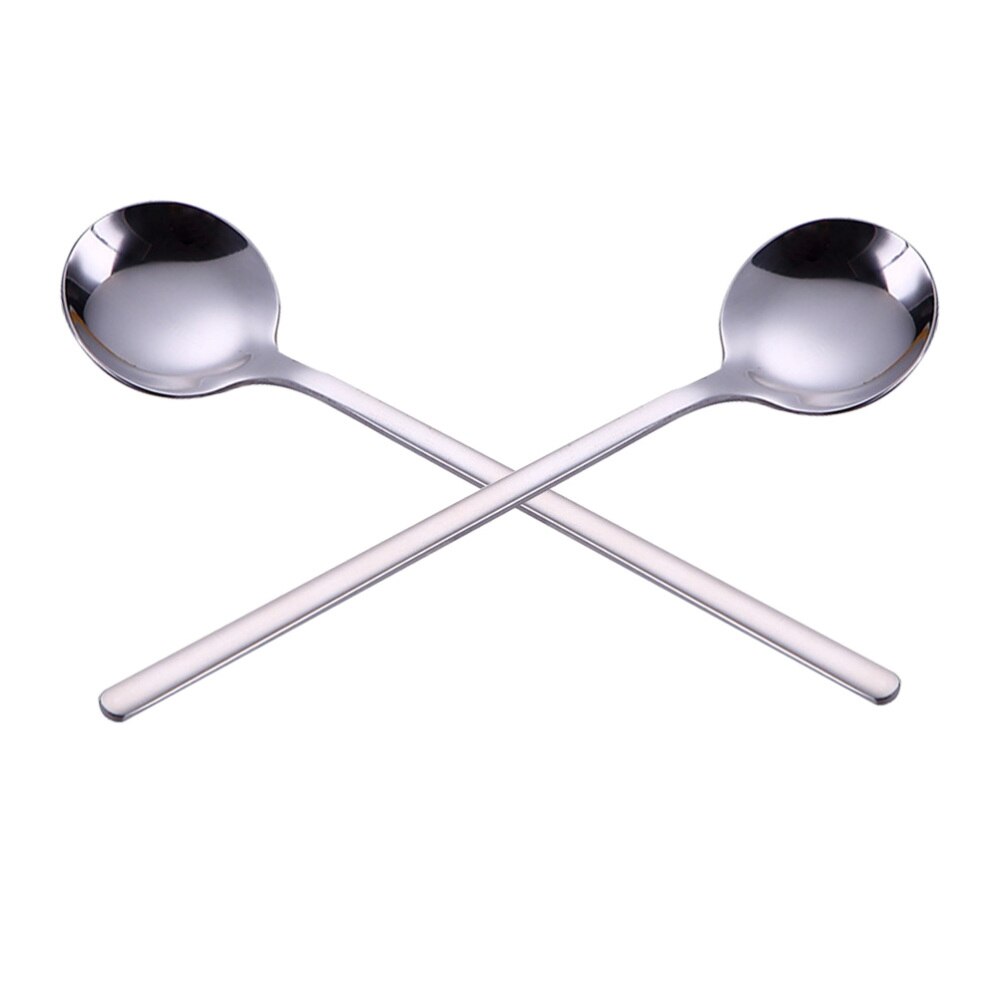 5 Pcs Stainless Steel Round Spoons Coffee Spoons B... – Grandado