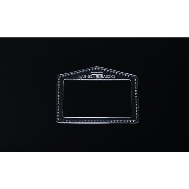 1 Set DIY ID card package Template Clear Acrylic d... – Grandado
