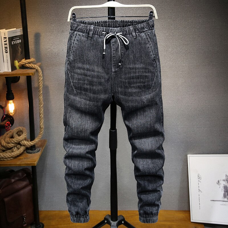 Plus Size 5XL 6XL 7XL Men's Black Harem Jeans Autu... – Grandado
