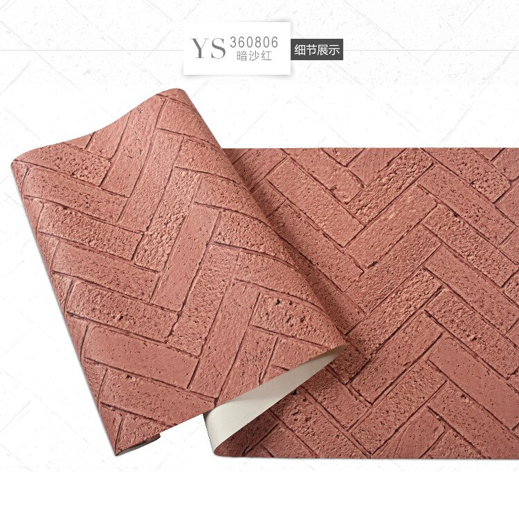 10m waterproof PVC Brick Retro Wallpaper for bedro... – Grandado