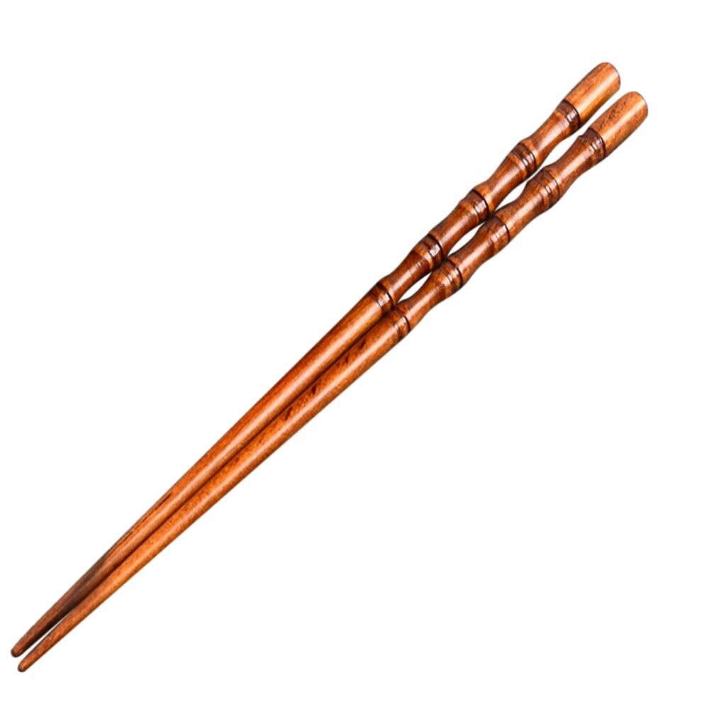 2 Pairs Natural Handmade Wood Chopsticks Value Tab... – Grandado