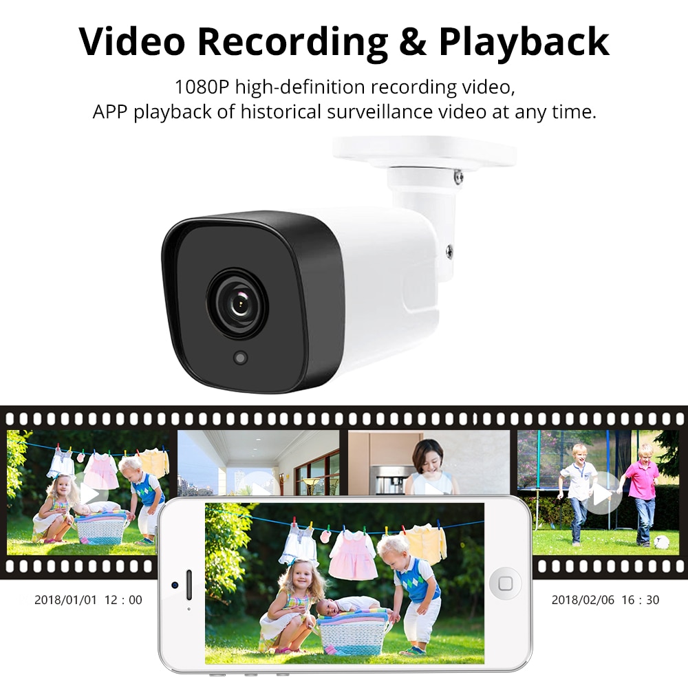 Tuya WiFi CCTV Kamera IP65 Wasserdichte Outdoor In... – Vicedeal