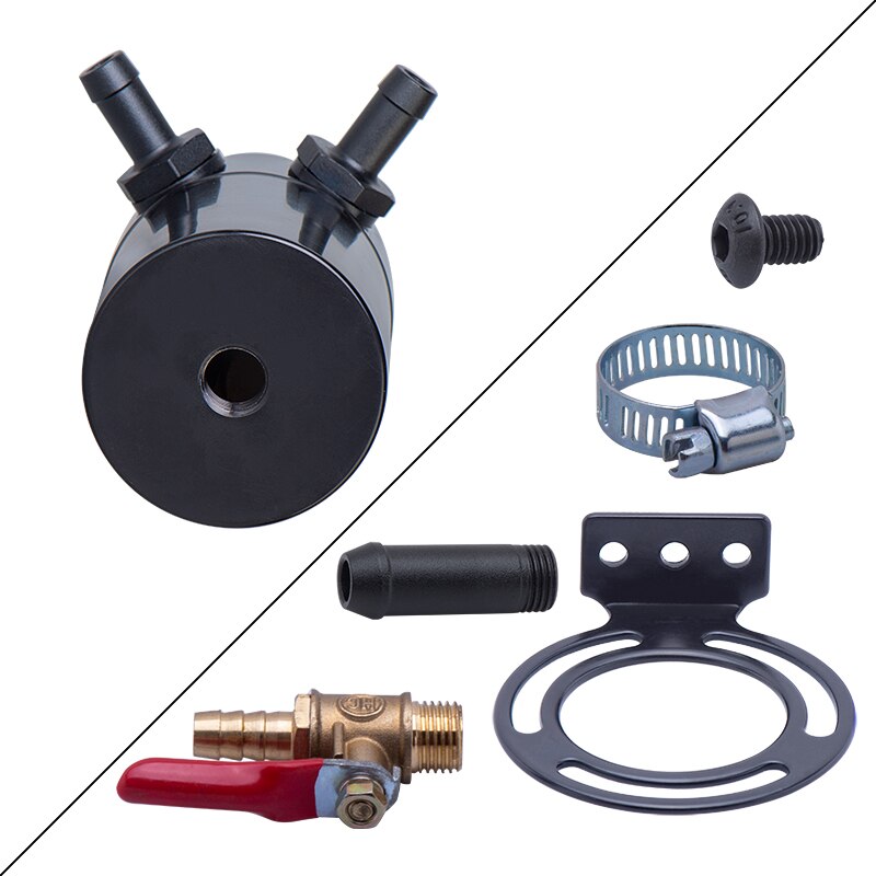 Universal 2.0L Racing Baffled 2-port Oil Catch Can... – Grandado