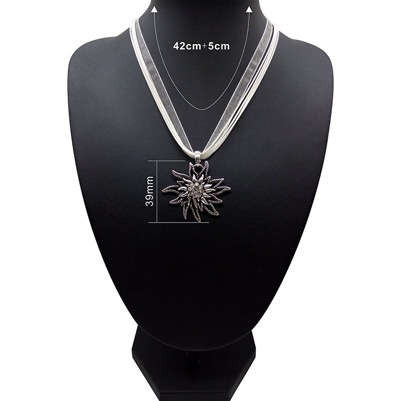 Vintage Edelweiss Ketting Multicolor Rhinestone Li... – Vicedeal