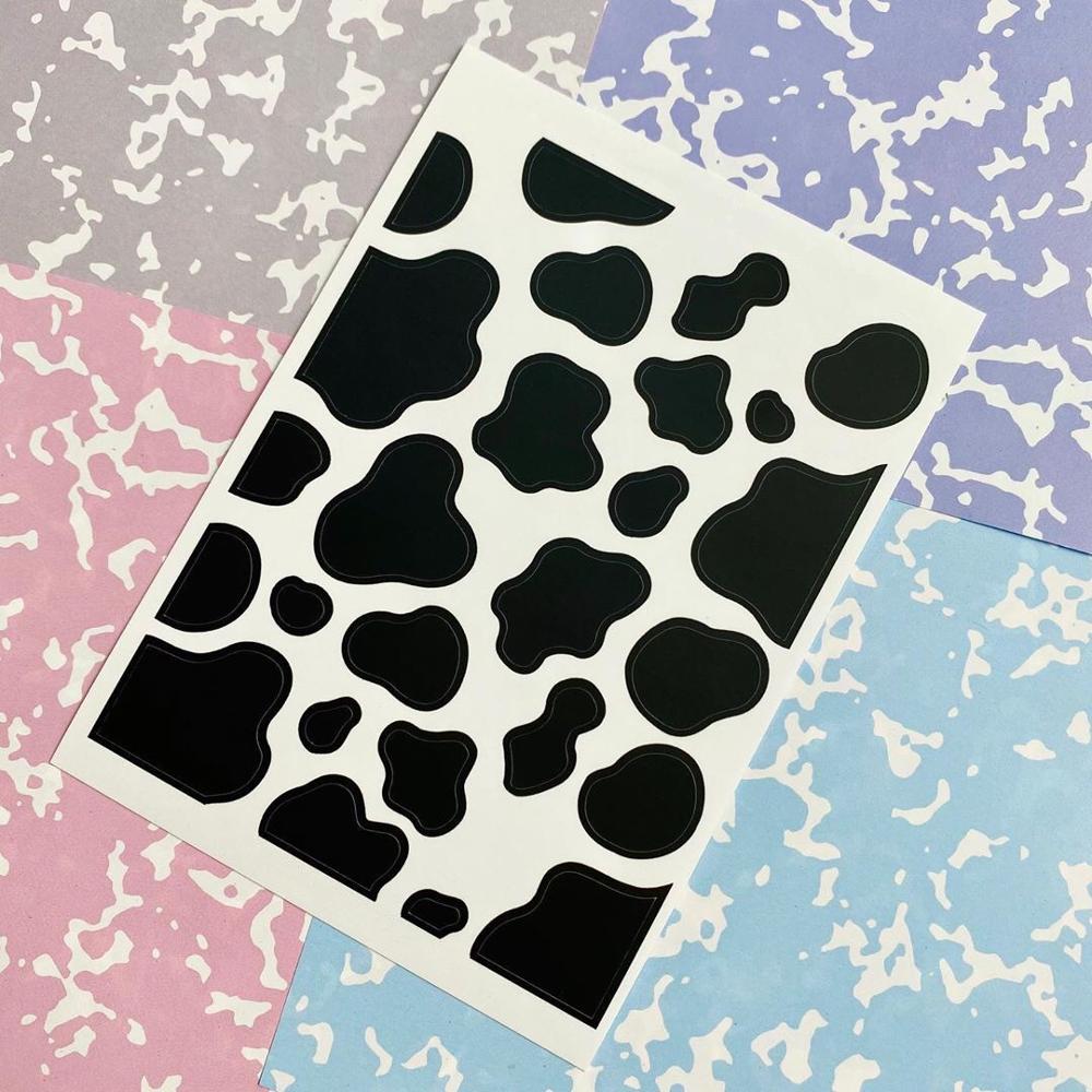 Cow Pattern Waterproof removable sticker DIY scrap... – Grandado