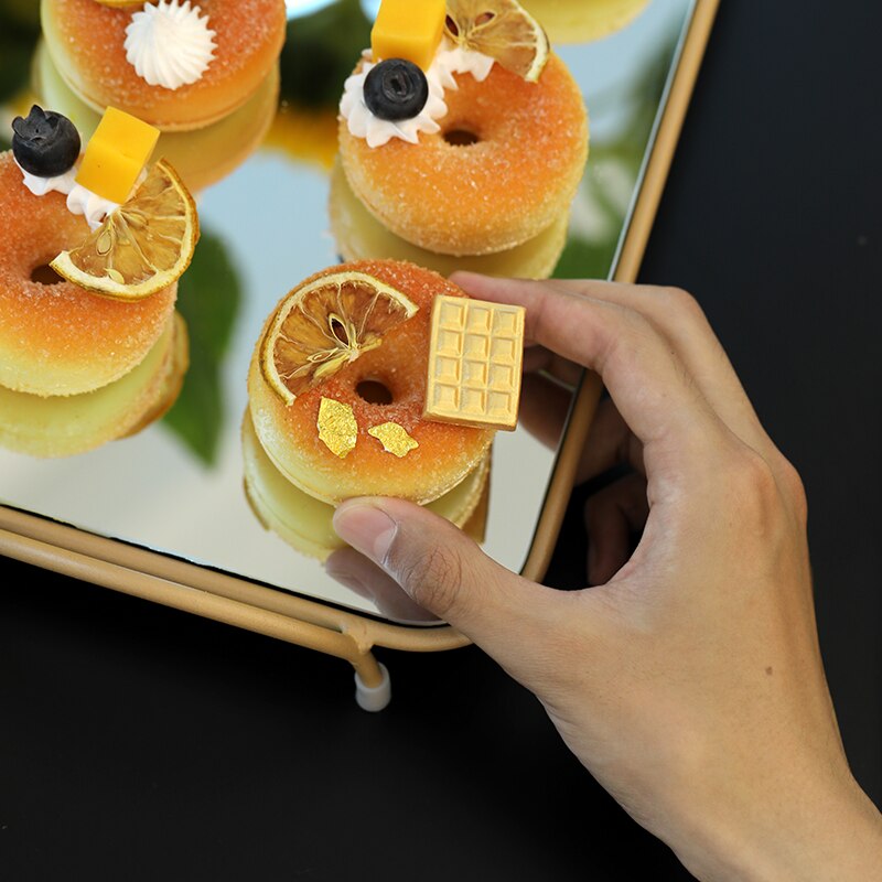 Dessert counter window decoration simulation donut... – Grandado