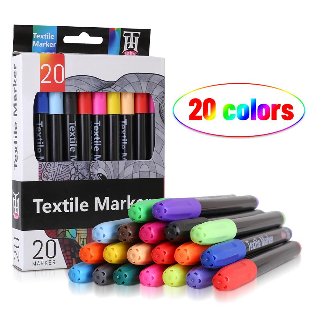 20 Colors Textile Marker Non Toxic Fabric Pen Perm... – Vicedeal