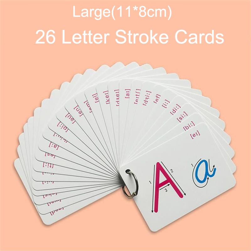 Alphabet 26 Letter English Flash Card Handwriting ... – Vicedeal