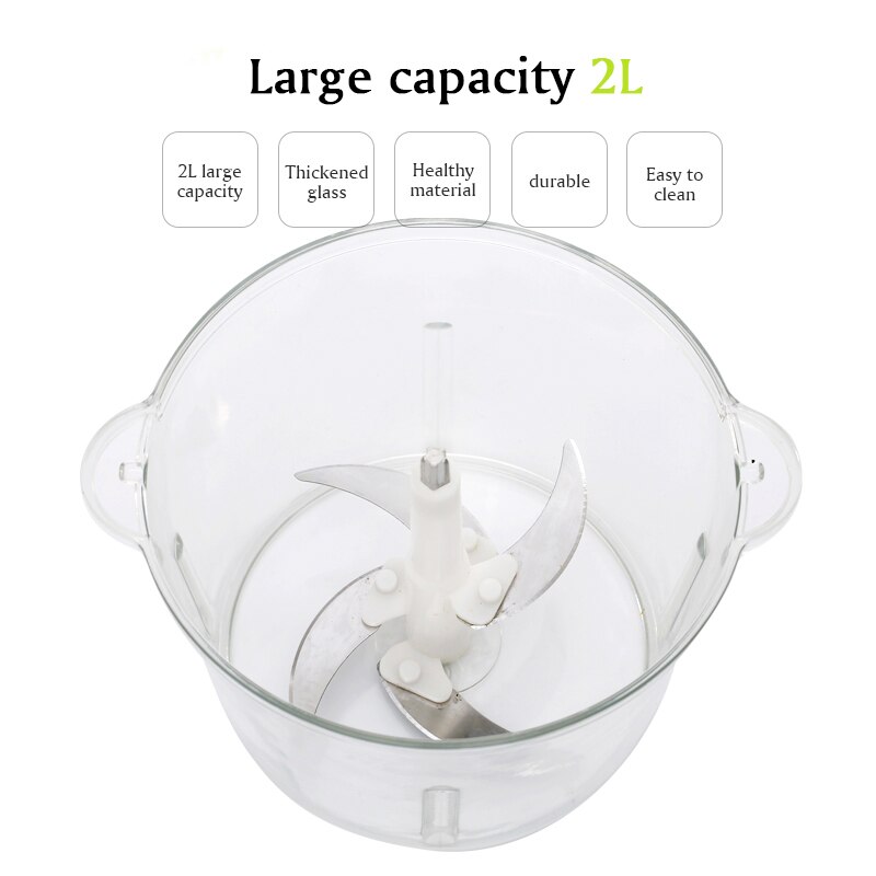 2L Capacity Meat Grinder Food Chopper Stainless El... – Vicedeal