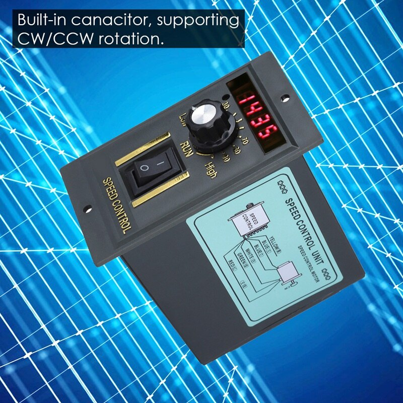 AC 220V 50Hz 15-400W Motor Speed Controller Digita... – Grandado