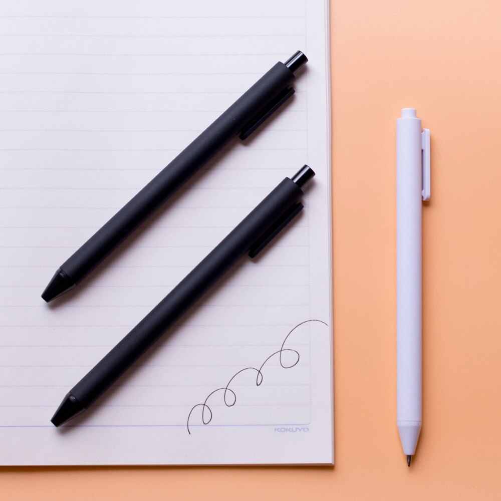 4 PCS 0.5mm balck ink Simple Black White Gel Pens ... – Grandado