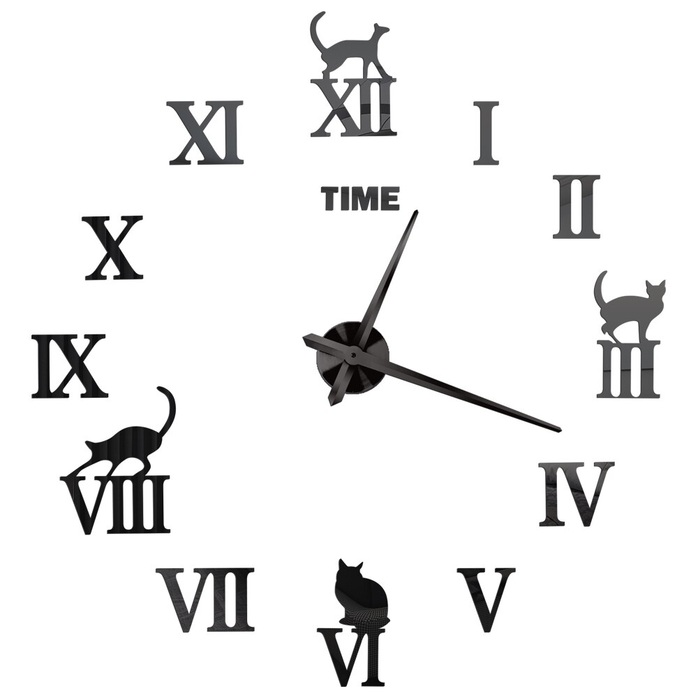 Large Wall Clock Quartz Needle 3D DIY Decorative K... – Vicedeal