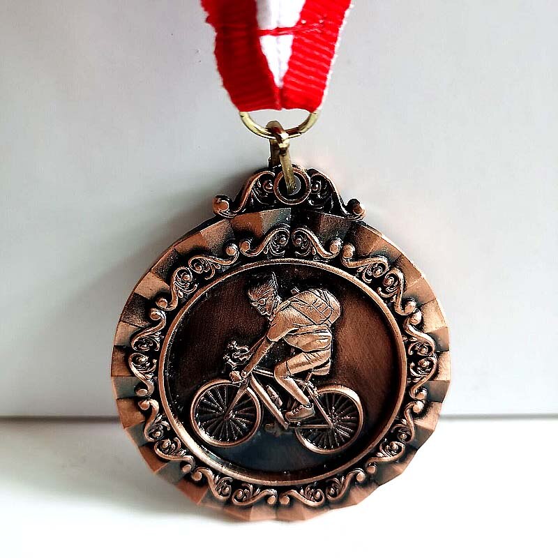 Cycling Medal Gold Color and Silver Color and Bran... – Grandado