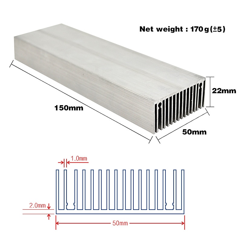 DIY High Power LED aluminum Heatsink radiator heat... – Grandado