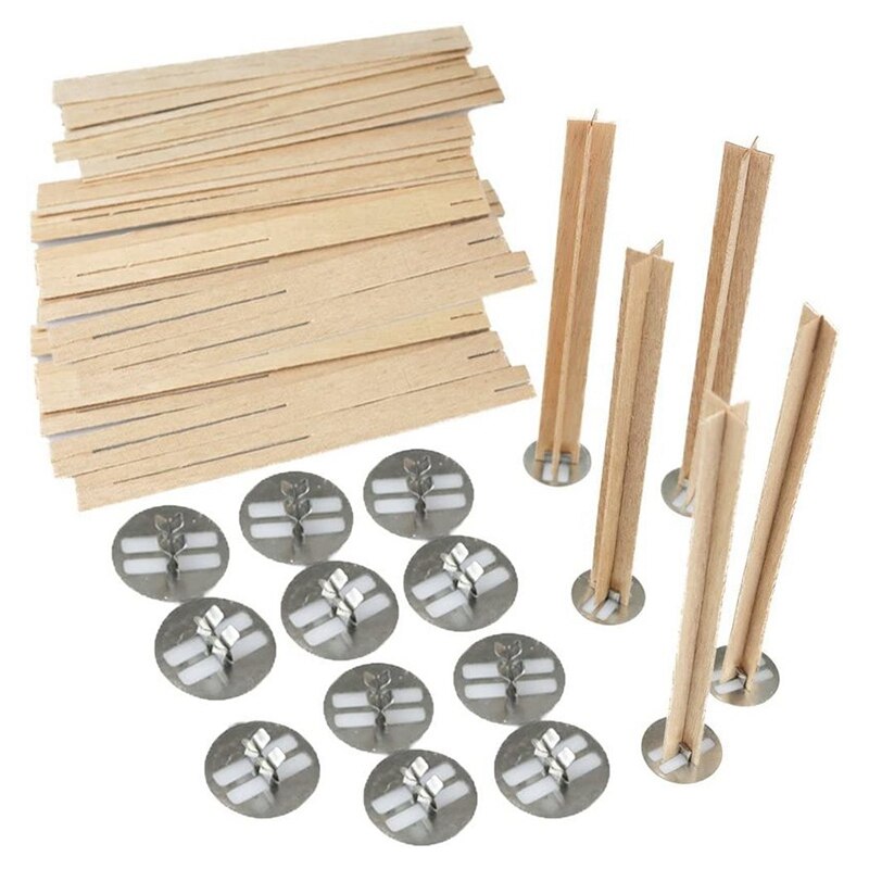 20Pcs Cross Houten Kaars Wieken Hout Kaarsen Core ... – Grandado