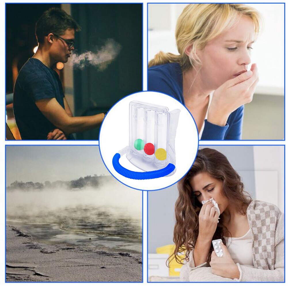 3 Ball Breathing Exerciser Lung Function Improveme... – Vicedeal