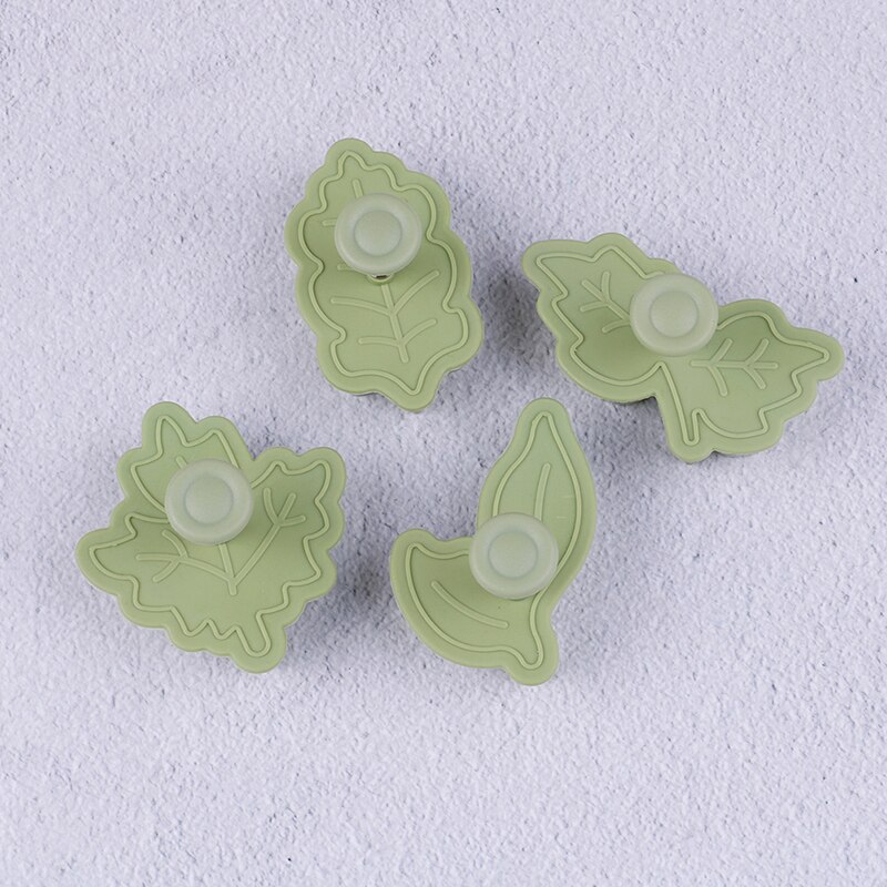 4Pcs/set DIY bake mold leaf shape 3D cookie cutter... – Grandado