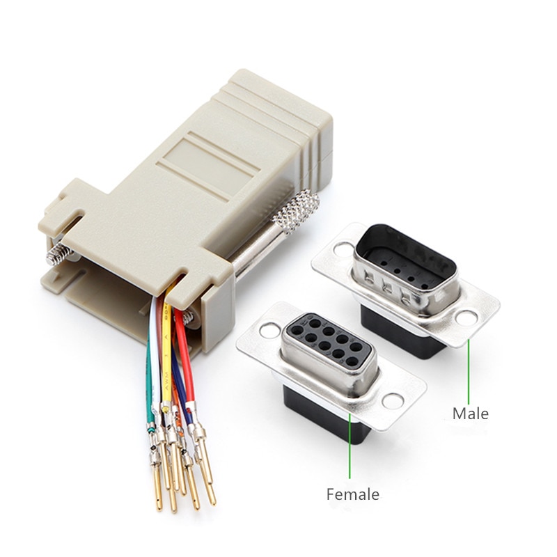 DB9 Female/Male To RJ45 Female/Male DB9 To RJ45 Ad... – Grandado
