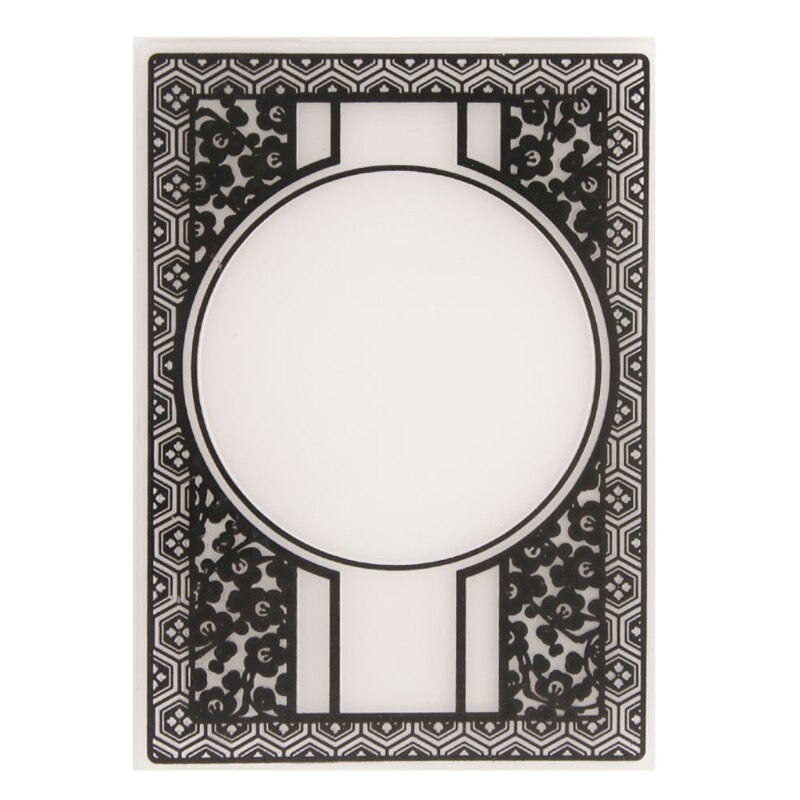 Round Plastic Embossing Folder Stencil Template DI... – Grandado