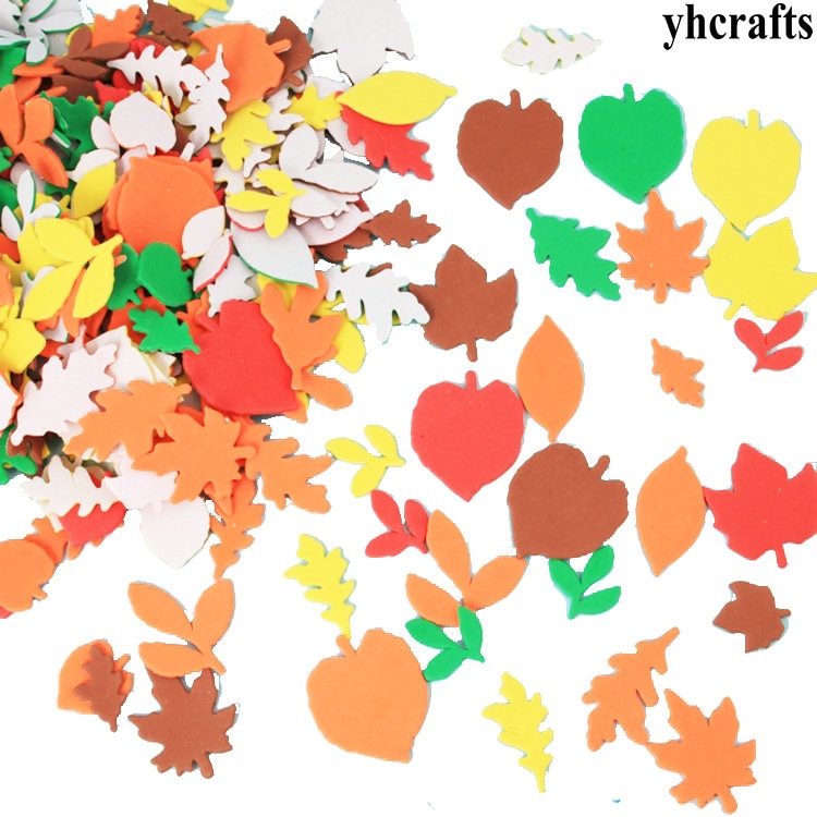 1bag/LOT.Autumn leaf Harvest foam stickers.Early e... – Vicedeal