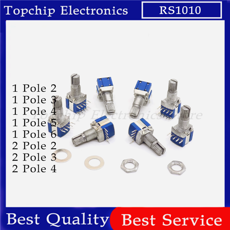 5pcs RS1010 Band Switch Rotary Switch Gear Change ... – Vicedeal