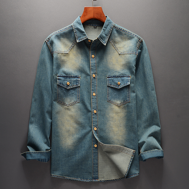 Mode Retro Mannen Dunne Denim Jasje 2022 Lente Bus... – Vicedeal