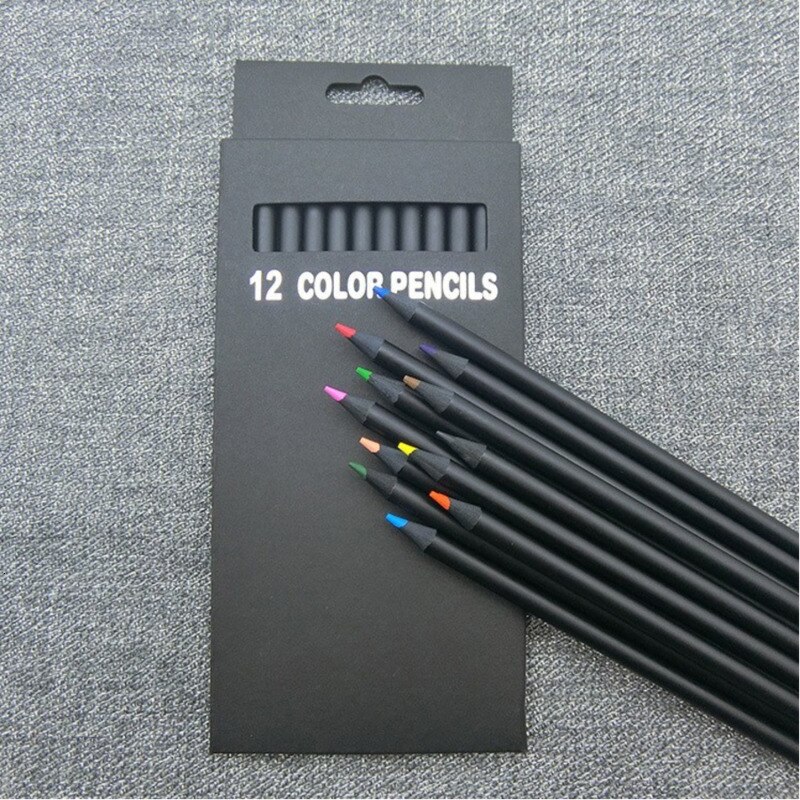 12 Colors Wood Colored Pencils Lapis De Cor Artist... – Vicedeal