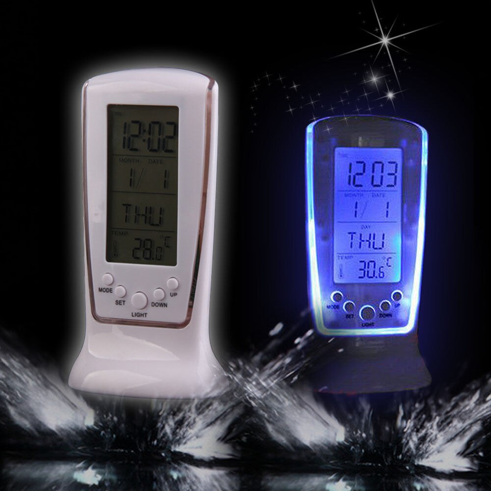 LED Digital Clock Alarm Clock With Blue Backlight ... – Grandado