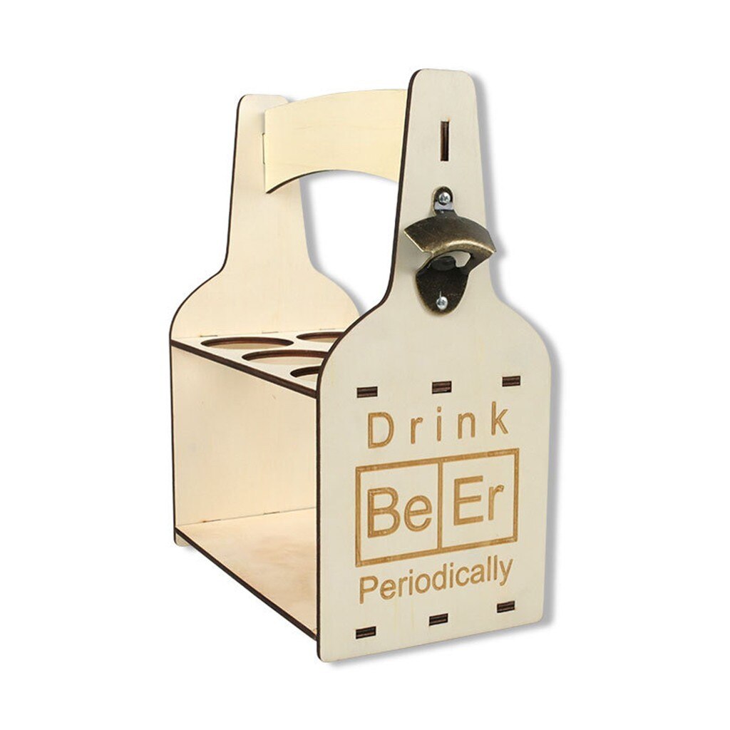 Beer Crate Bottle Carrier Cans Beer Wooden Storage... – Grandado