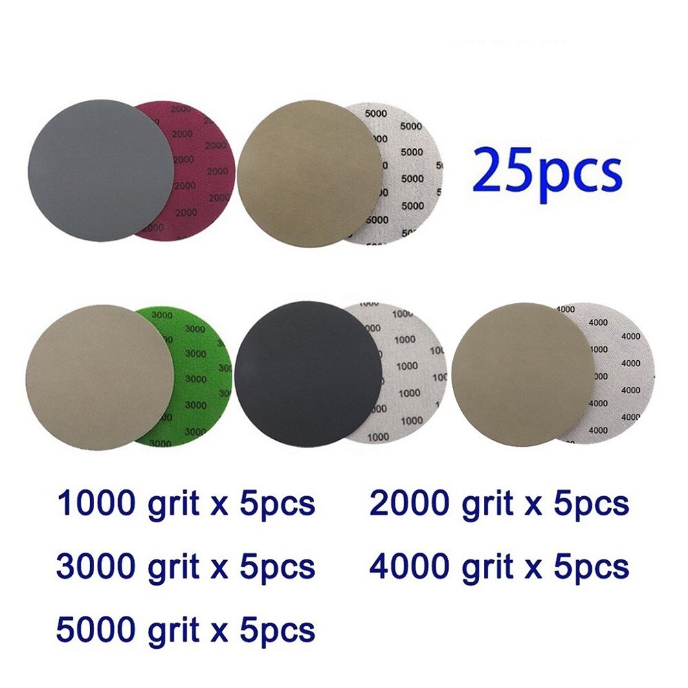 25pcs Abrasives Sanding Discs For Stone 2/3/4/5 In... – Grandado