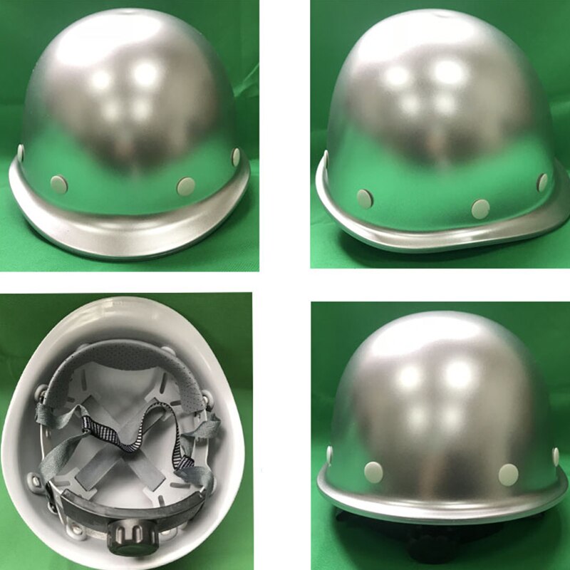 FRP Hard Hat DIY Silver Gray Safety Helmet Lightwe... – Vicedeal