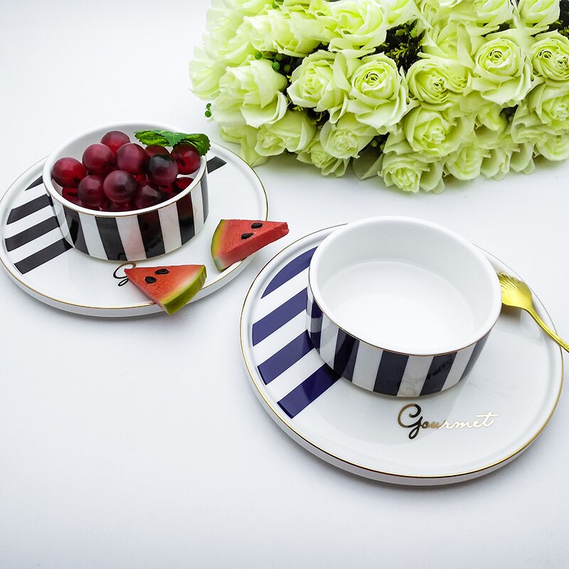 Europese Geometrische Ontbijt Eten Lade Soepkom Ke... – Vicedeal