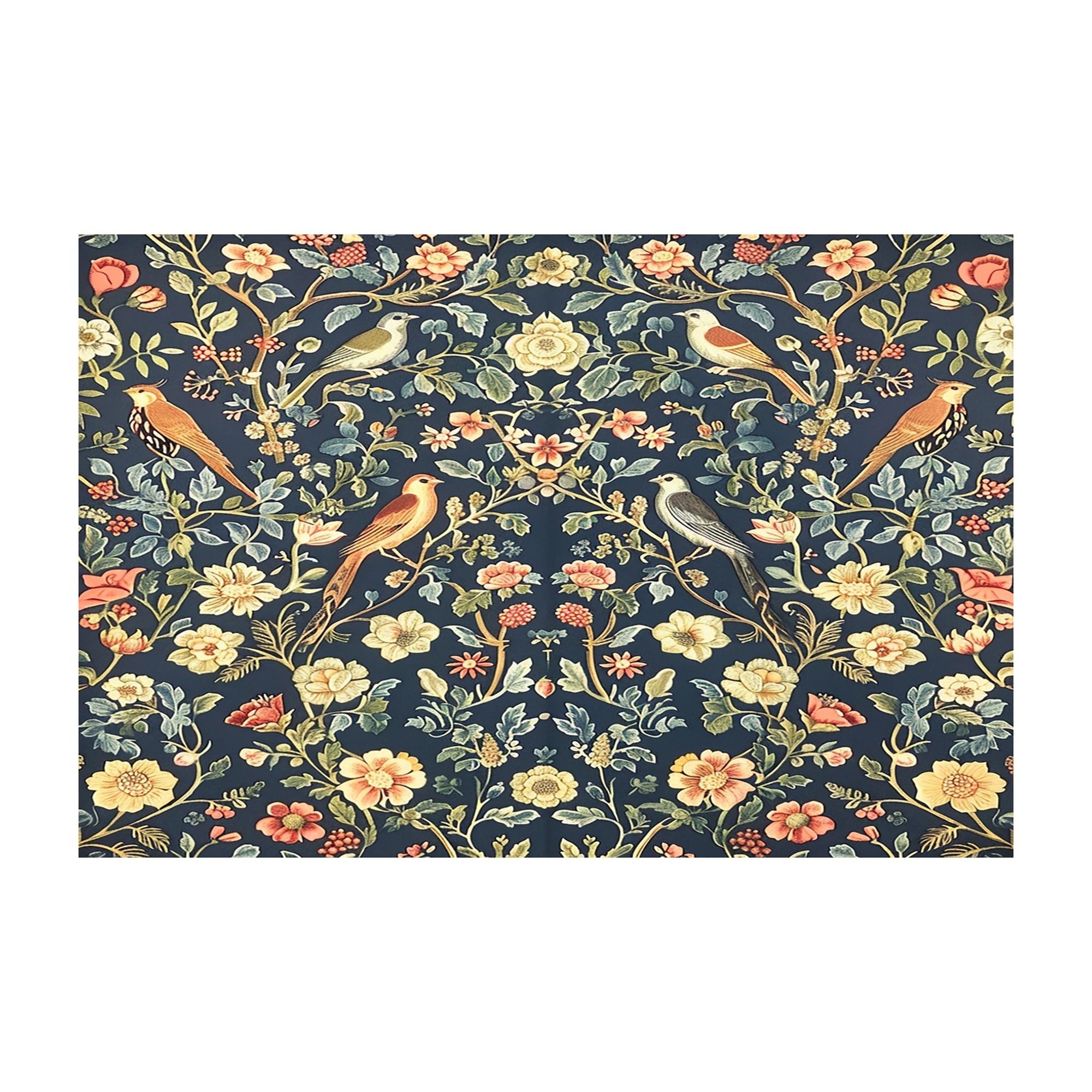 Medieval Style Artistic Floral Carpet Entrance Doo... – Grandado